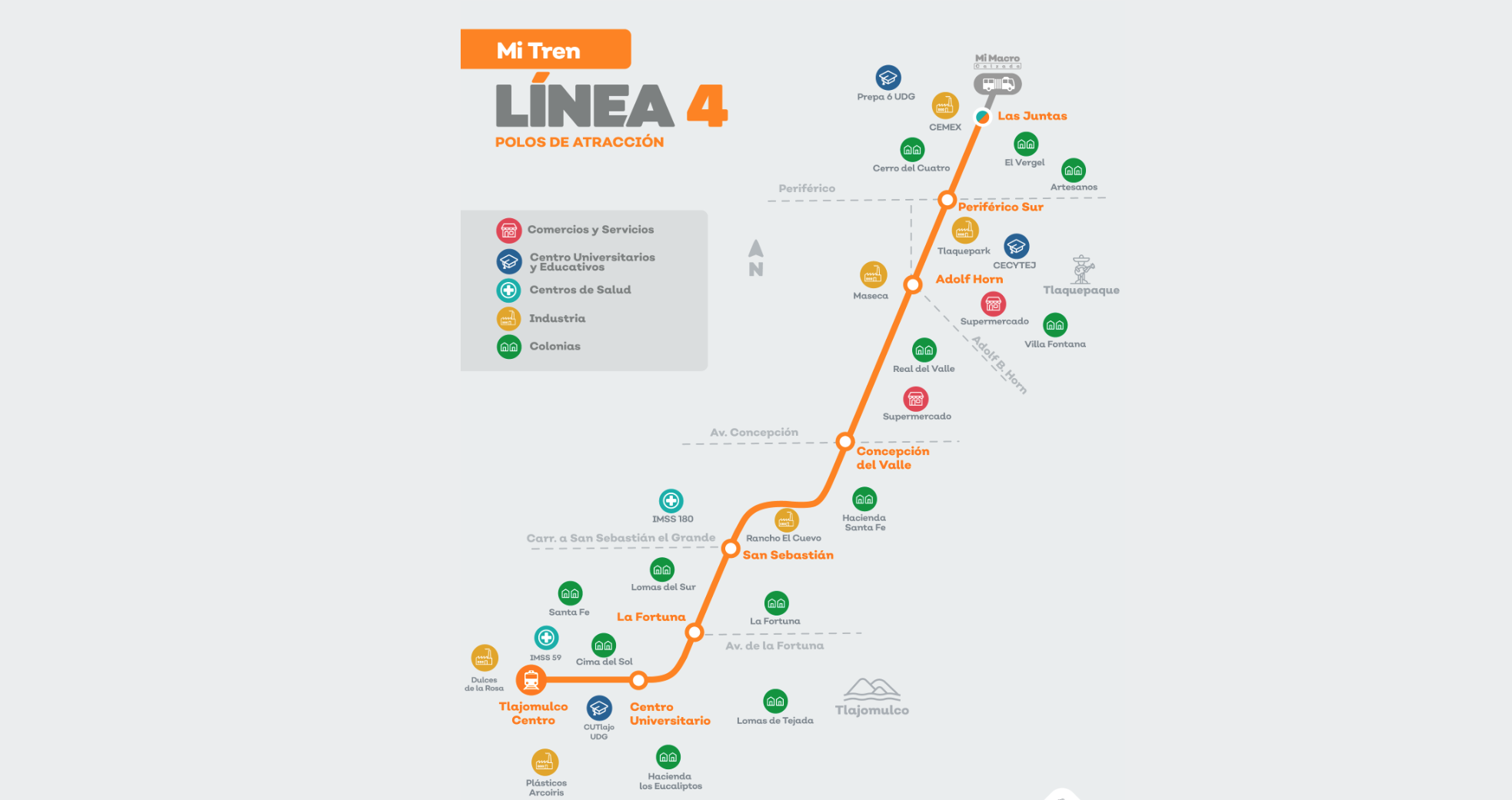 Línea 4 del Tren Ligero: Las estaciones del transporte a Tlajomulco